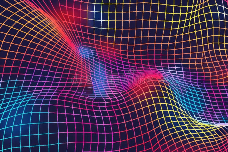 Abstract Digital Wave Texture with Dynamic Design Elements, Innovative ...