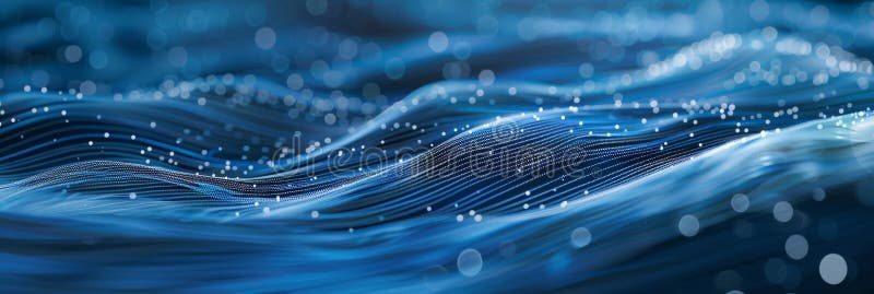 Abstract Digital Waveform Design with Sparkling Particles in Vibrant ...