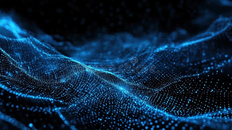 Abstract Digital Waveform Pattern Stock Illustration - Illustration of ...