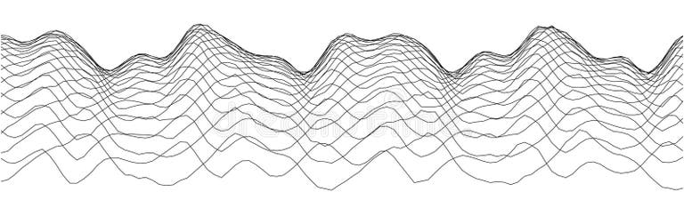 Abstract Digital Waveform Pattern for Modern Design Projects Stock ...