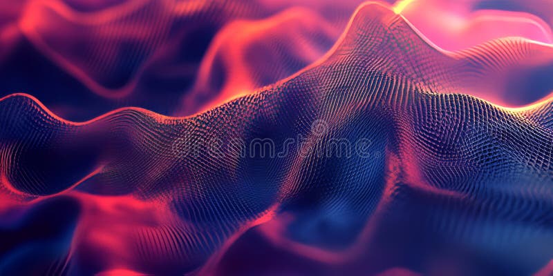 Abstract Digital Waveform with Vibrant Colors and Dynamic Patterns ...