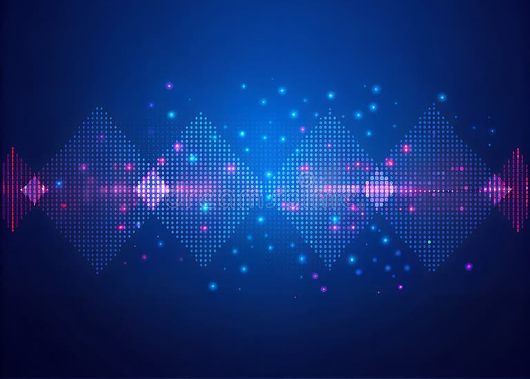 Colorful Audio Waveform Spectrum Visualization – Sound Equalizer ...