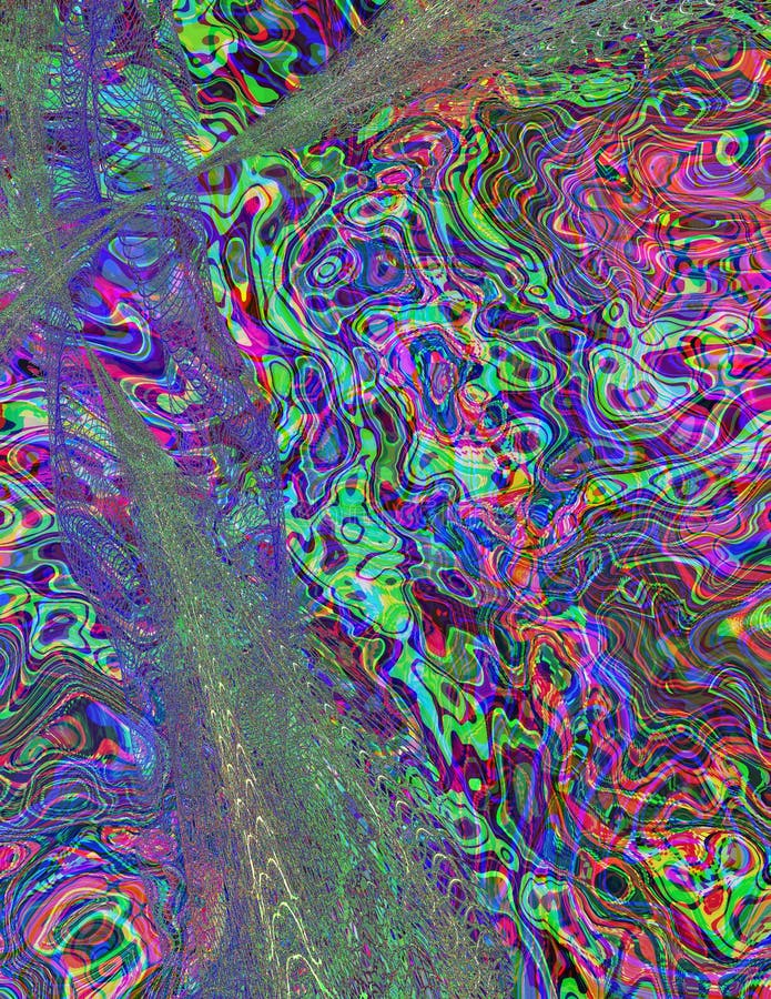 Abstract Digital Waves stock illustration. Illustration of splash ...