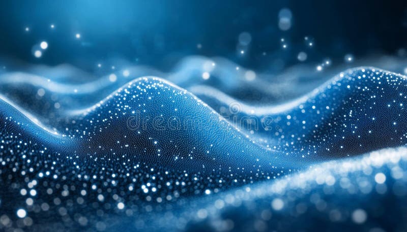 Abstract Digital Weaving in 3D Rendering Form, Electric Light Display ...