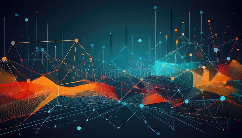 Abstract Digital Web Minimalist Network Connection Wallpaper ...