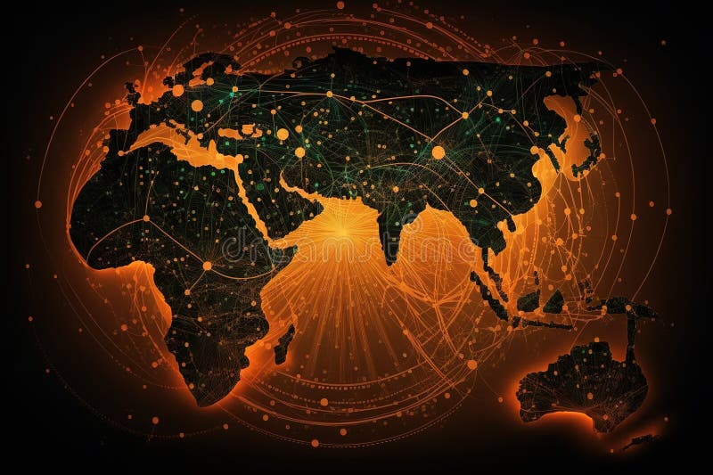 Digital World Design, Generative AI Stock Illustration - Illustration ...