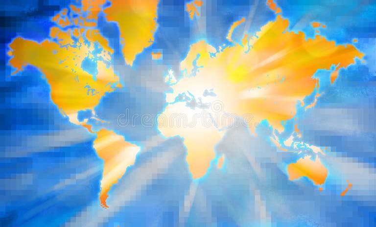 Pixel Art World Map Stock Illustrations – 2,332 Pixel Art World Map ...