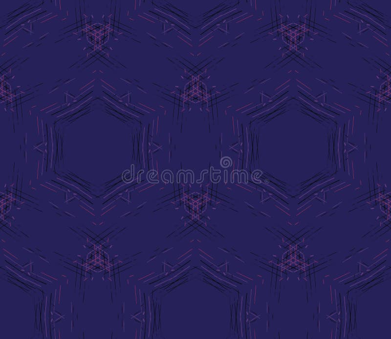 Abstract Dim Seamless Pattern of Lines on a Blue Stock Vector ...