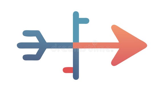 Abstract Directional Arrow, Guidance, Path, and Navigation, Vector ...