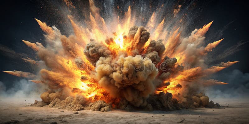 Abstract Dirty Explosion Ground AI-Generated Content Stock Photo ...