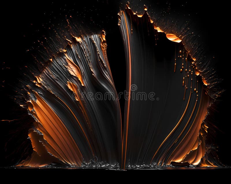 Abstract Dispersion Effect Background for Texture. Silver Splashing ...