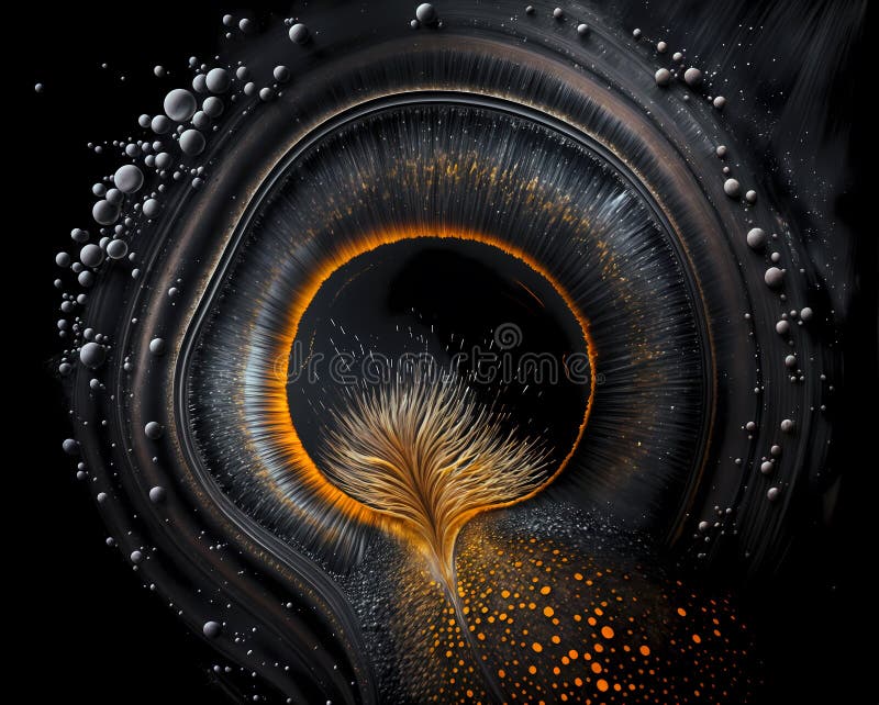 Abstract Dispersion Effect Background for Texture. Silver Splashing ...