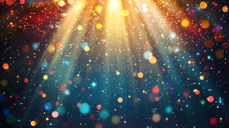 An Abstract Display of Bright Colors and Patterns Creates a Feeling of ...