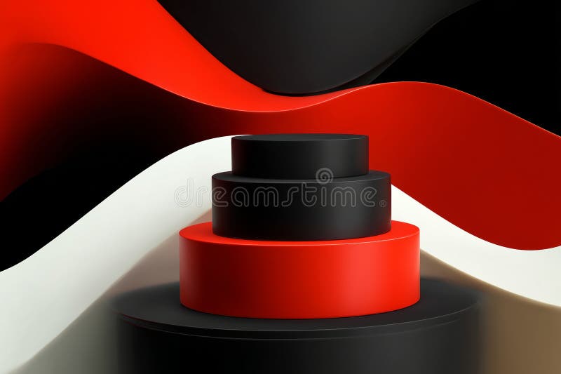 Abstract Waves Pattern Black White Circular Shapes Smooth Curves Design Stock Photos - Free ...