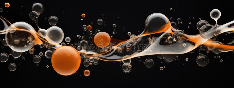 Abstract Display of Interconnected Bubbles in a Harmonious Pattern. AI ...