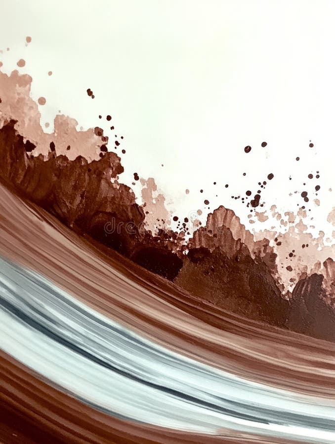 An Abstract Display of Mocha Mousse Featuring Dynamic Swirls of Rich ...