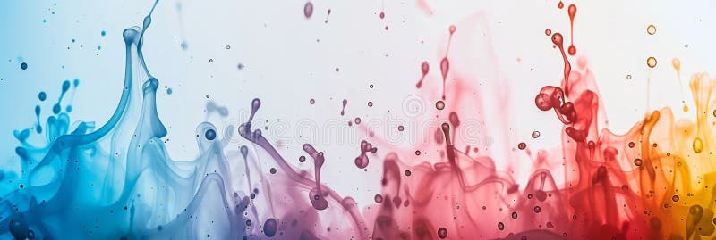 An Abstract Display of Vibrant, Liquid Colors Mixing in a Chaotic and ...