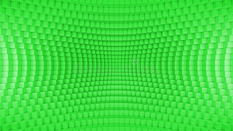 Abstract Distorted Box Background Green Stock Illustration ...