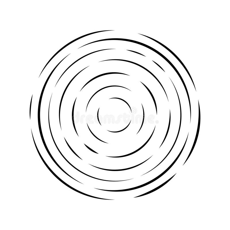 Abstract Distorted Circular Ripples Pattern Stock Illustration ...