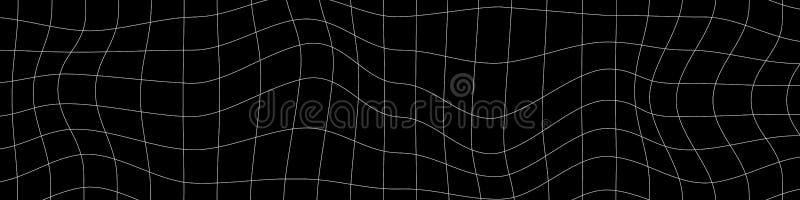 Abstract distorted grid. stock vector. Illustration of mesh - 236205018