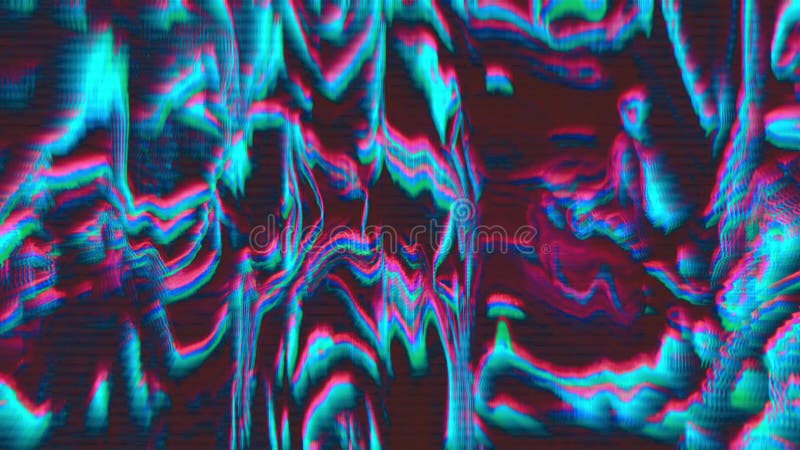 Abstract Psychedelic, Interlaced Wavy Cyber Psychedelic Glitch ...
