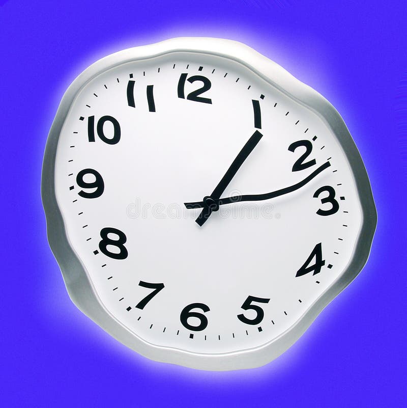 Abstract Distorted Time Clock Picture. Image: 3393957