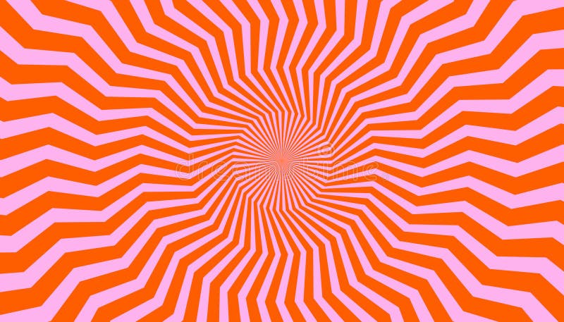 Abstract Distorted Wavy Lines Surface Radial Waves Stock Vector ...