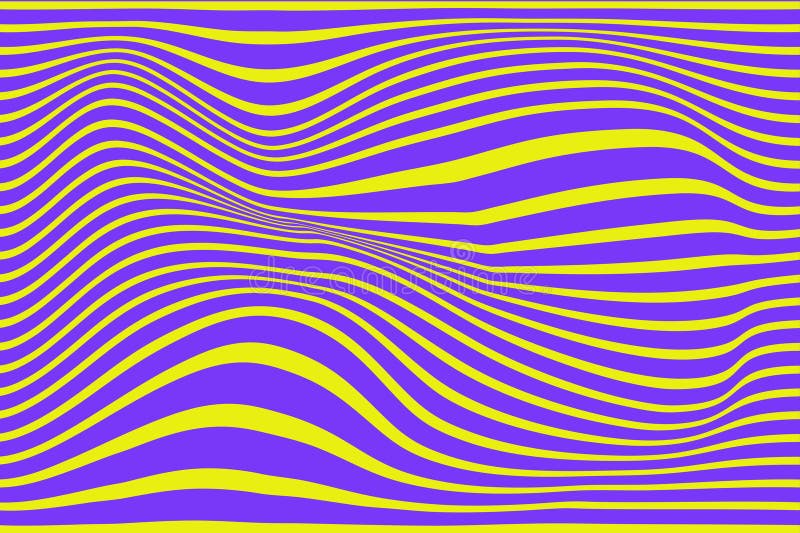 Y2k Wavy Vector Pattern. Trendy Groovy Abstract Curvy Striped ...