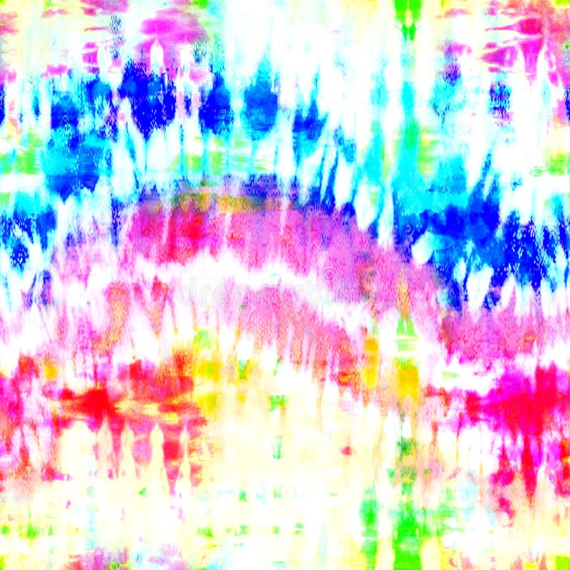 Abstract Distressed Rainbow Tie Dye Print Stock Illustration ...