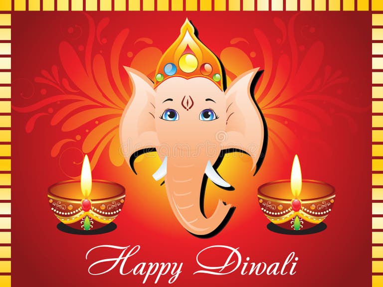 Abstract diwali card stock vector. Illustration of divinity - 26300964