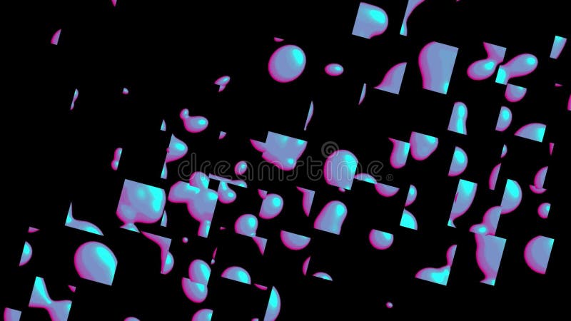 Violet Blue Grid Pattern Texture Motion Graphics. Abstract DJ Event ...