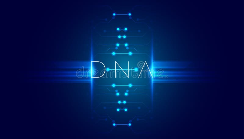 Abstract Dna Circuit Board Concept Artificial Intelligence Dna Editing ...