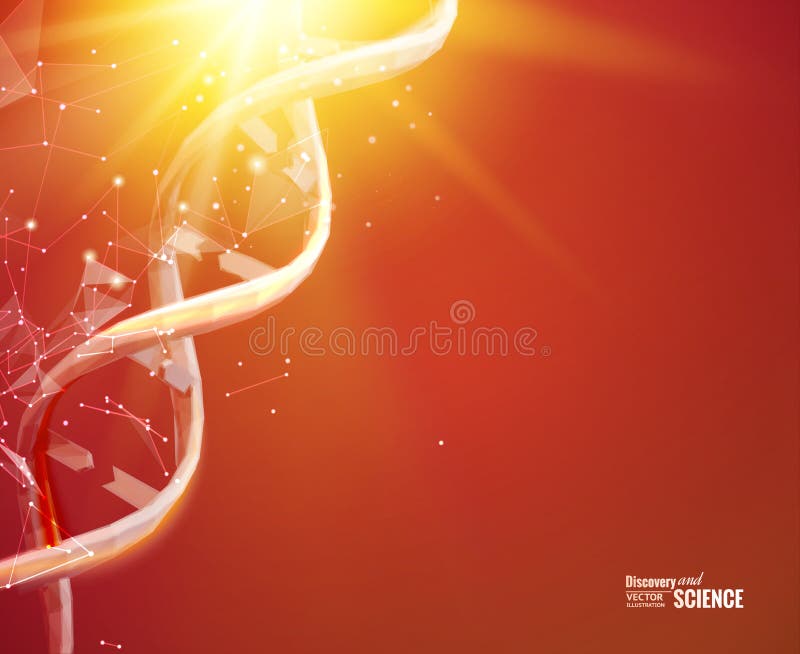 Abstract dna design. stock vector. Illustration of biology - 65683380