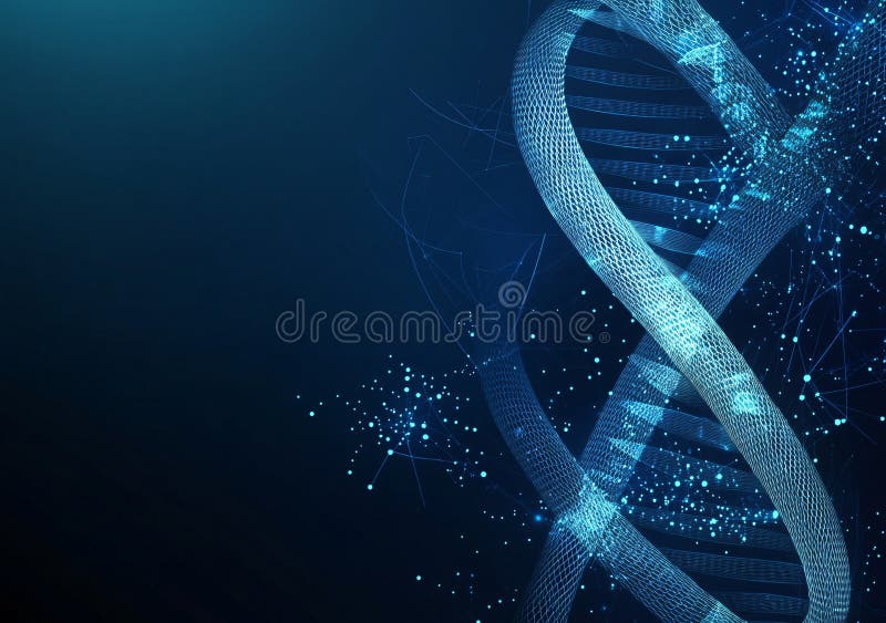 Abstract DNA Double Helix Genetic Code Science High Quality Image Stock ...