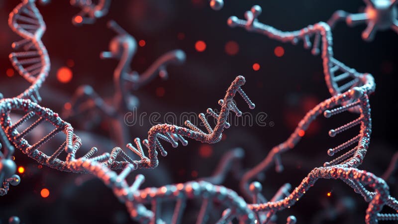Abstract DNA Double Helix Illustration Stock Illustration ...