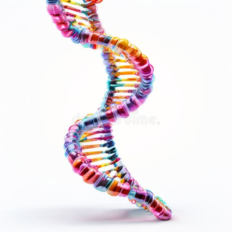 An Abstract Dna Double Helix Structure Symbolizing Lif Stock Image ...