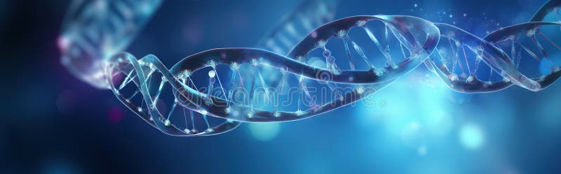 Abstract DNA Helix Banner stock illustration. Illustration of ...
