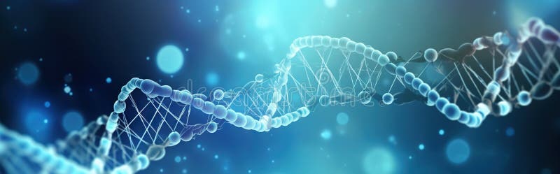 Abstract DNA Helix Banner stock illustration. Illustration of ...