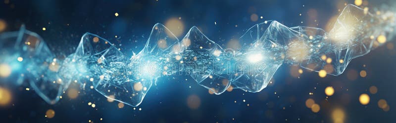 Abstract DNA Helix Banner. Generative AI Stock Illustration ...