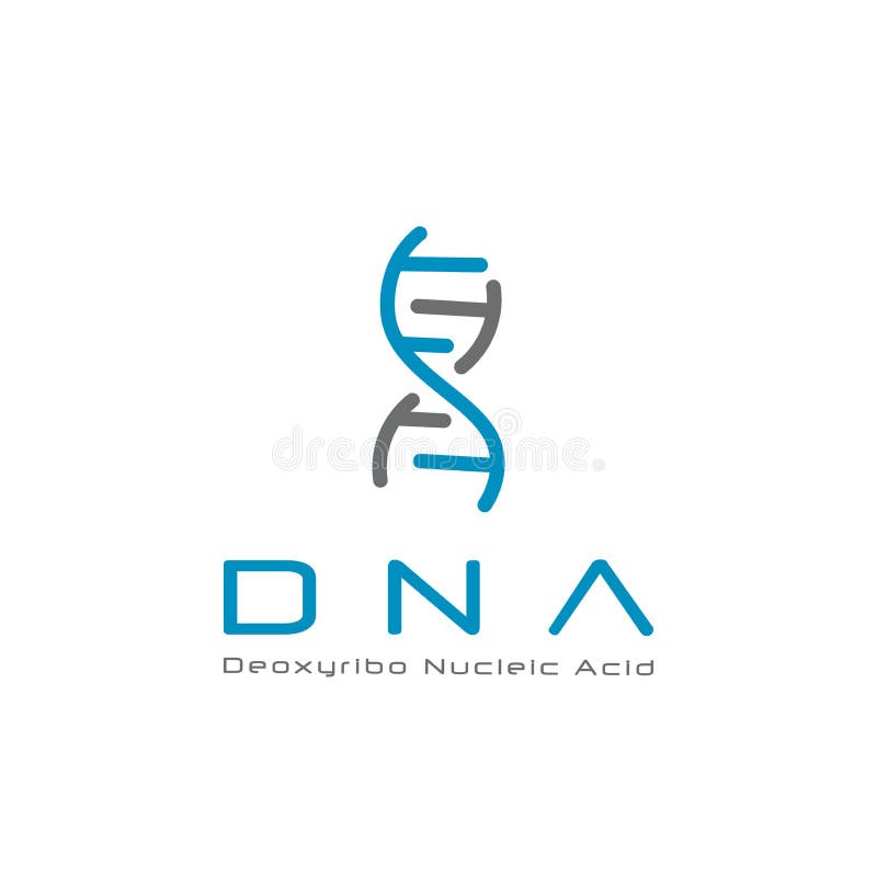 Abstract DNA Logo Design Concept Stock Vector - Illustration of ...