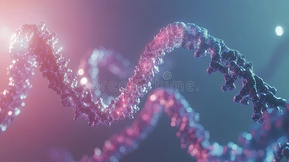 Abstract DNA Molecule Design. Medical, Science and Technology ...