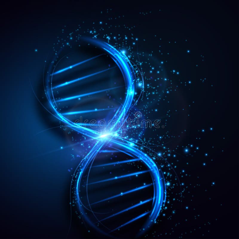 Abstract DNA Molecule, Science Background. Vector Graphic. Stock Vector ...