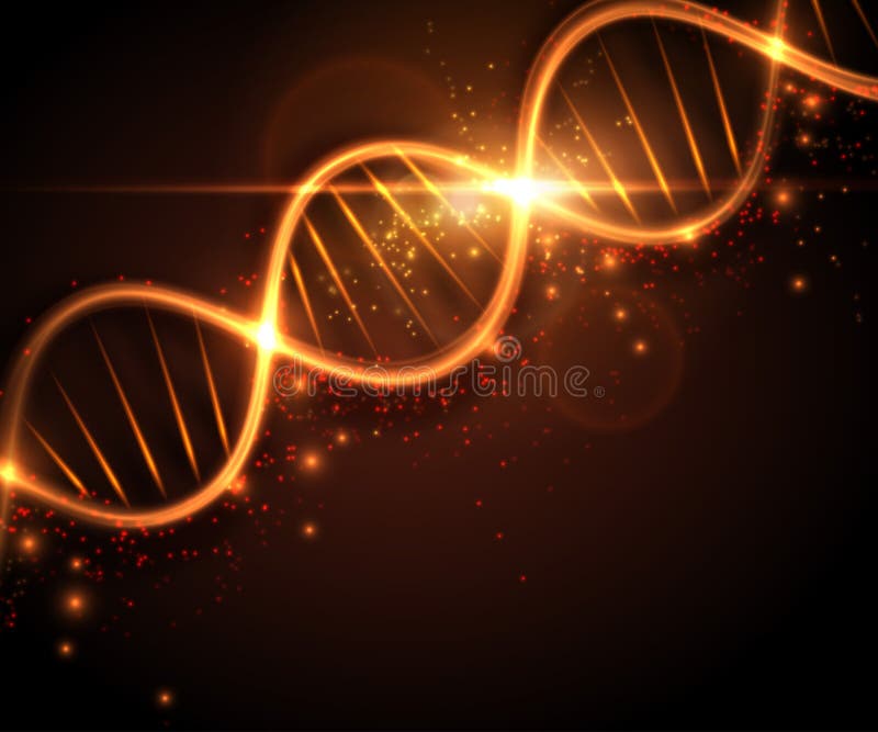 Abstract DNA Molecule, Science Background. Vector Graphic. Stock Vector ...