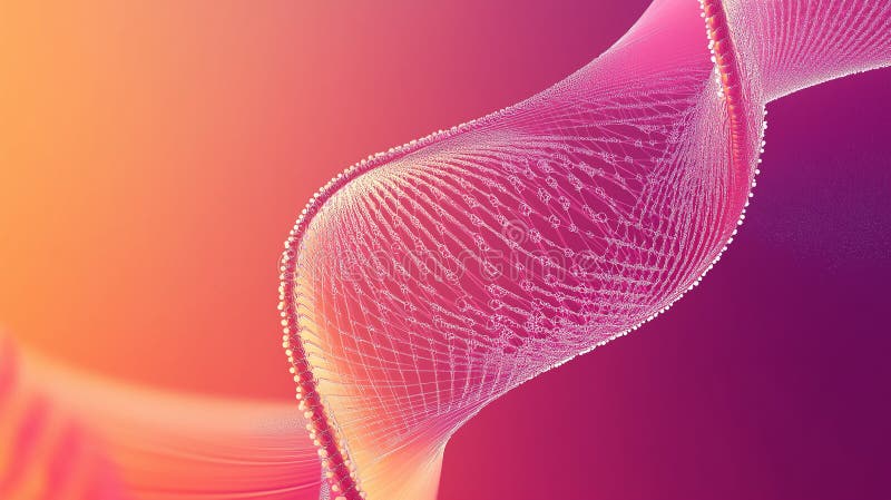 Abstract DNA Molecules or DNA Strain for Science and Technology ...