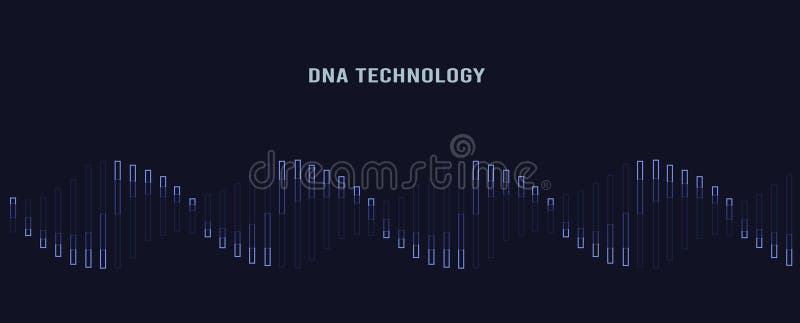 Abstract DNA Science and Technology Concept Stock Illustration ...