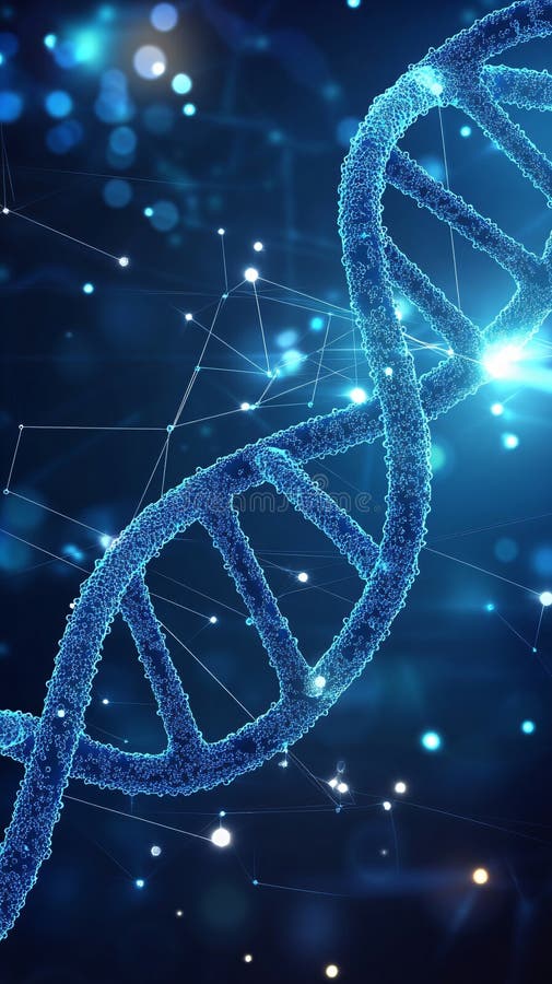 Abstract DNA Strand Genetic Code Science Background High Quality Image ...