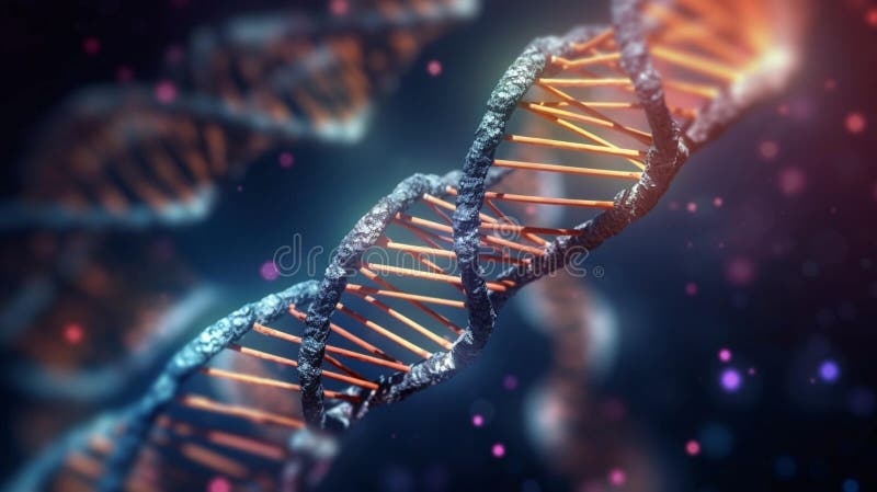 Abstract DNA String Concept Stock Illustration - Illustration of ...