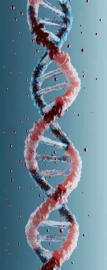 Abstract DNA Structure with a Colorful Double Helix Design Stock ...
