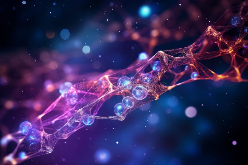 Abstract DNA Structure. Medical Science and Technology Stock Image ...