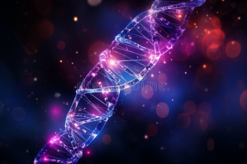 Abstract DNA Structure. Medical Science and Technology Stock ...